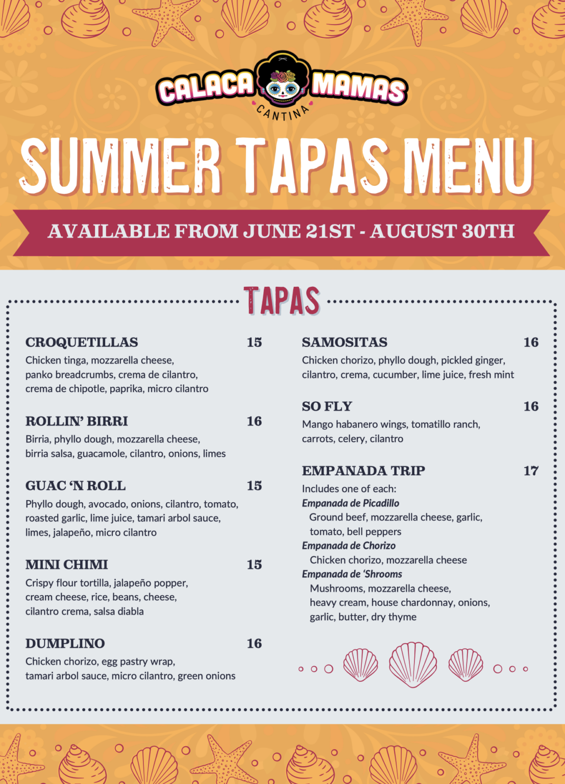 Sizzling Summer Menu Debuts at Calaca Mamas Cantina - Socalthrills.com